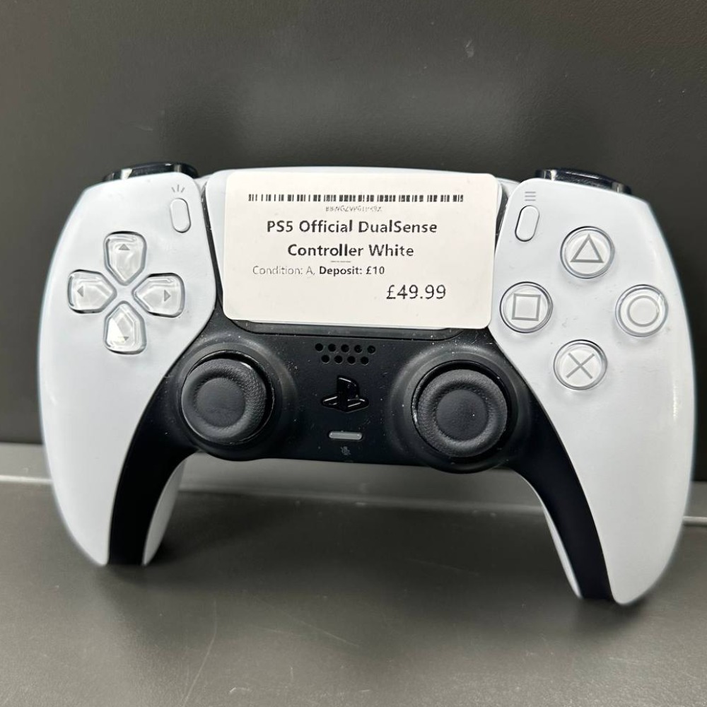 Pre-owned Playstation PS5 Official DualSense Controller White - Own4Less